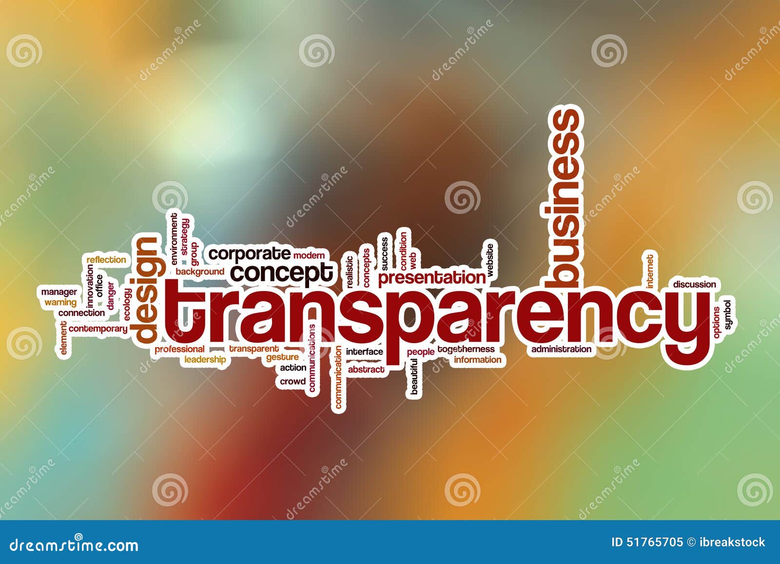 Transparency Word Cloud with Abstract Background Stock Image - Image of ...