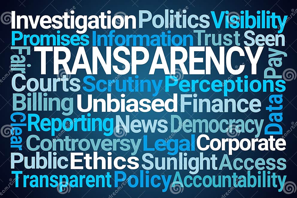 Transparency Word Cloud stock illustration. Illustration of scrutiny ...