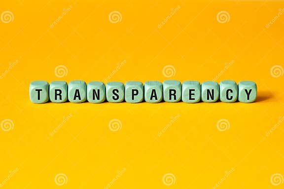 Transparency - Word Concept on Building Blocks, Text Stock Image ...