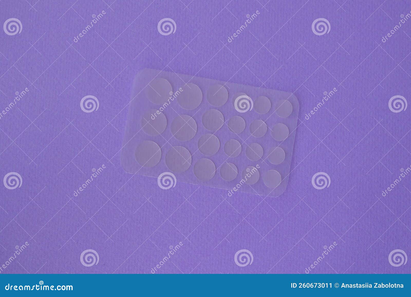 Transparent Acne Patches on Purple Stock Image - Image of problem ...