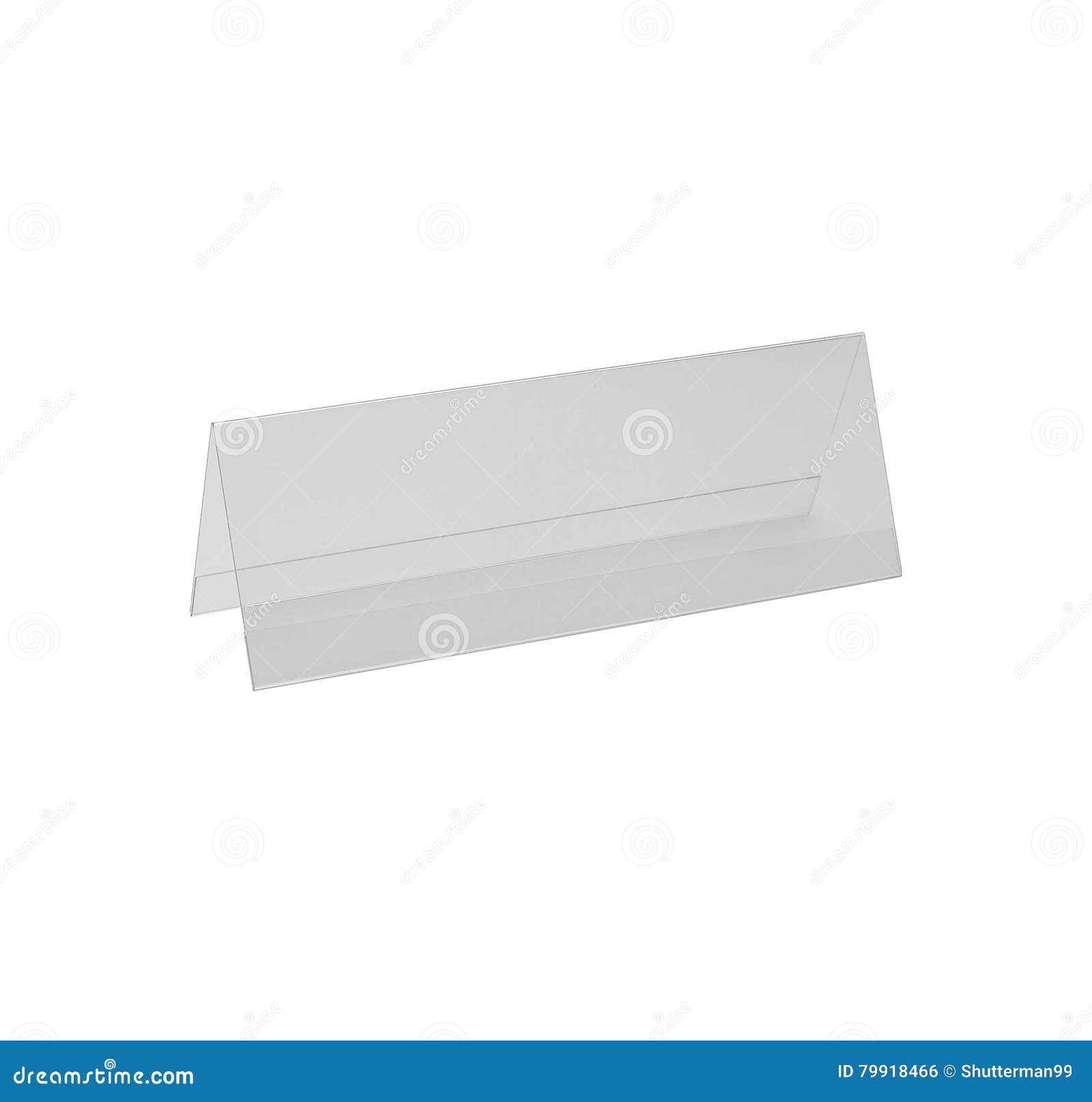 Transparent Acrylic Table Stand Display for Menu Isolated, White ...