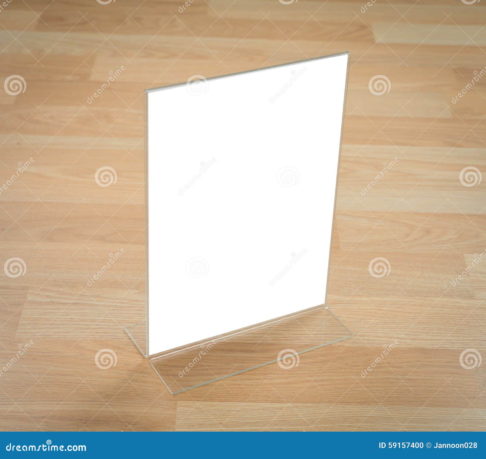 Transparent Acrylic Table Stand Menu Stock Photo - Image of menu, date ...