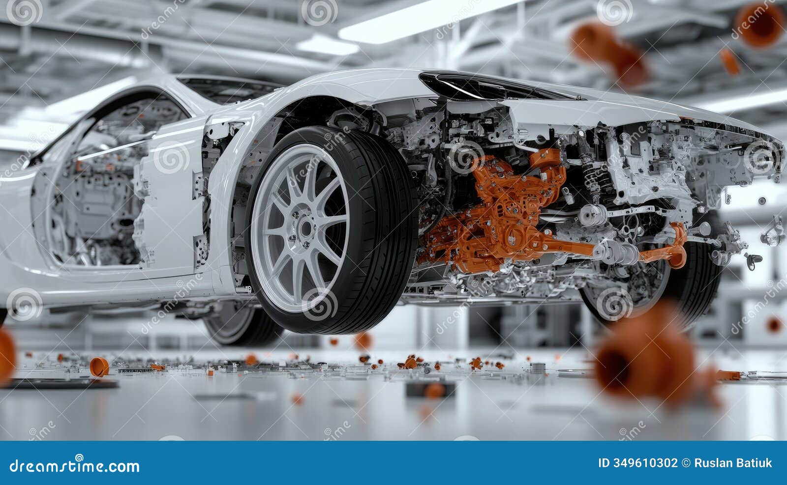 Transparent Auto: Internal Structure, Car Mechanisms, Modern Transport ...