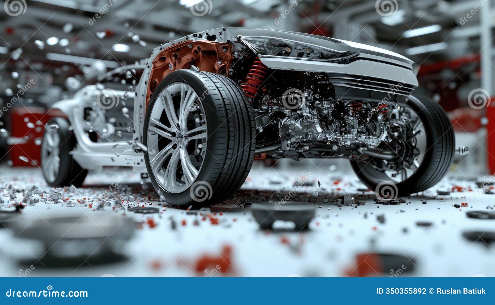 Transparent Auto: Internal Structure, Car Mechanisms, Modern Transport ...