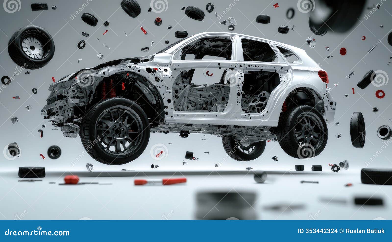 Transparent Auto: Internal Structure, Car Mechanisms, Modern Transport ...