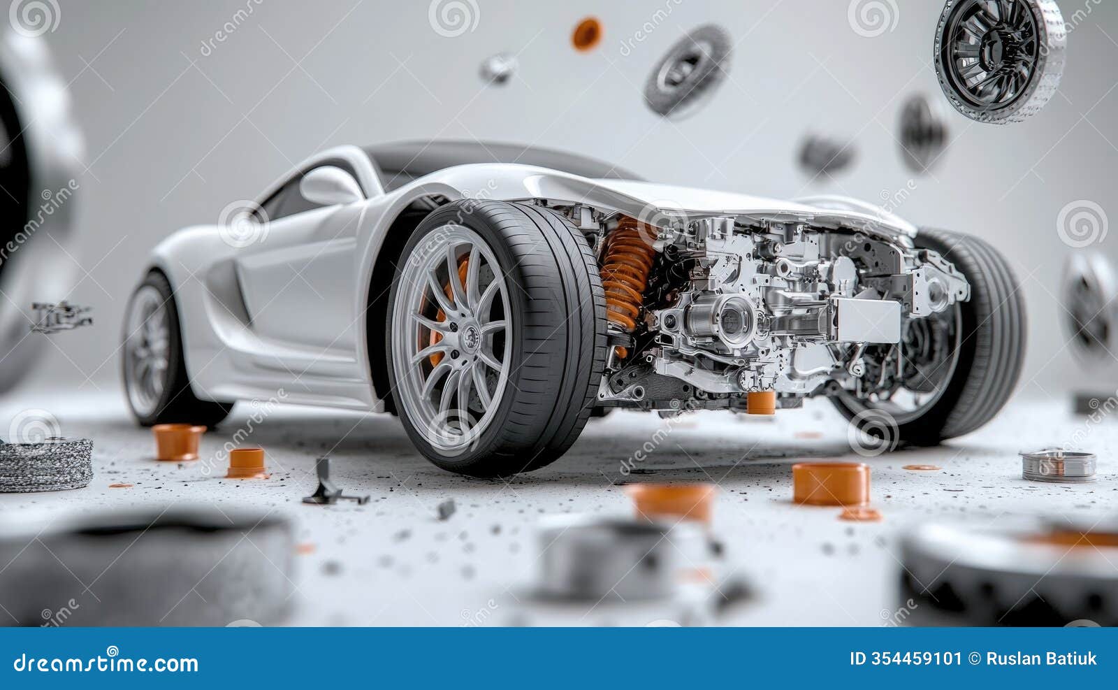 Transparent Auto: Internal Structure, Car Mechanisms, Modern Transport ...