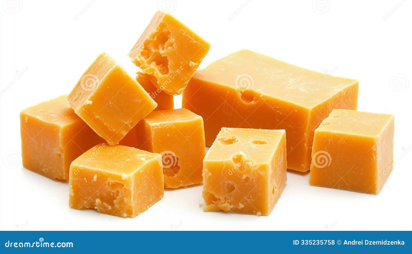 Transparent Background with a Bar of Cheddar Cheese and Slices Stock ...
