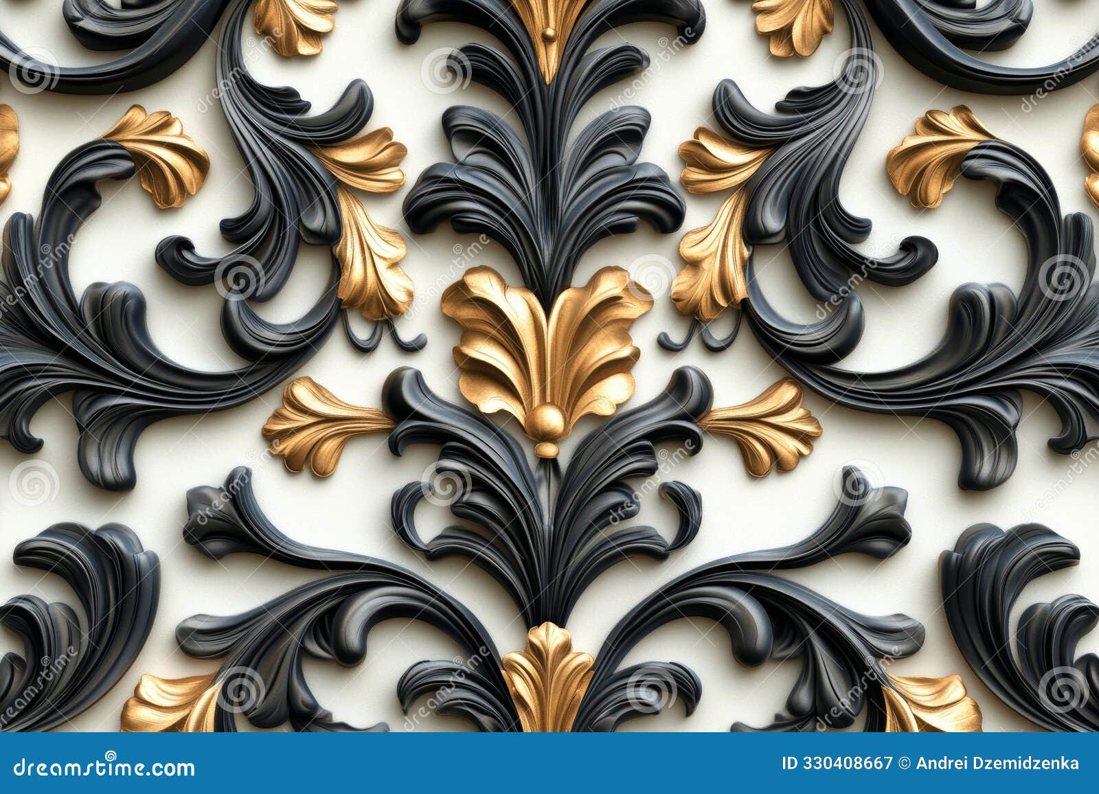 Transparent Background with Baroque Ornaments Stock Image - Image of ...