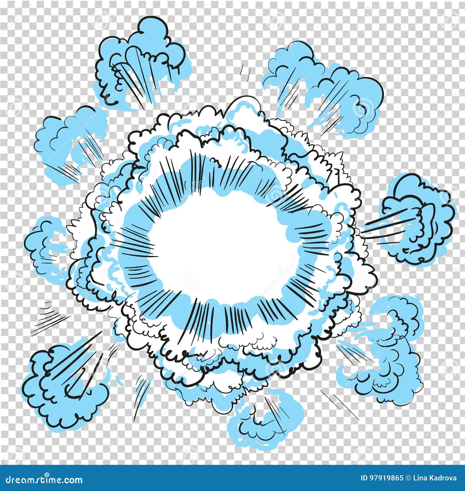 Transparent Background with Boom Comic Book Explosion Vector Design ...