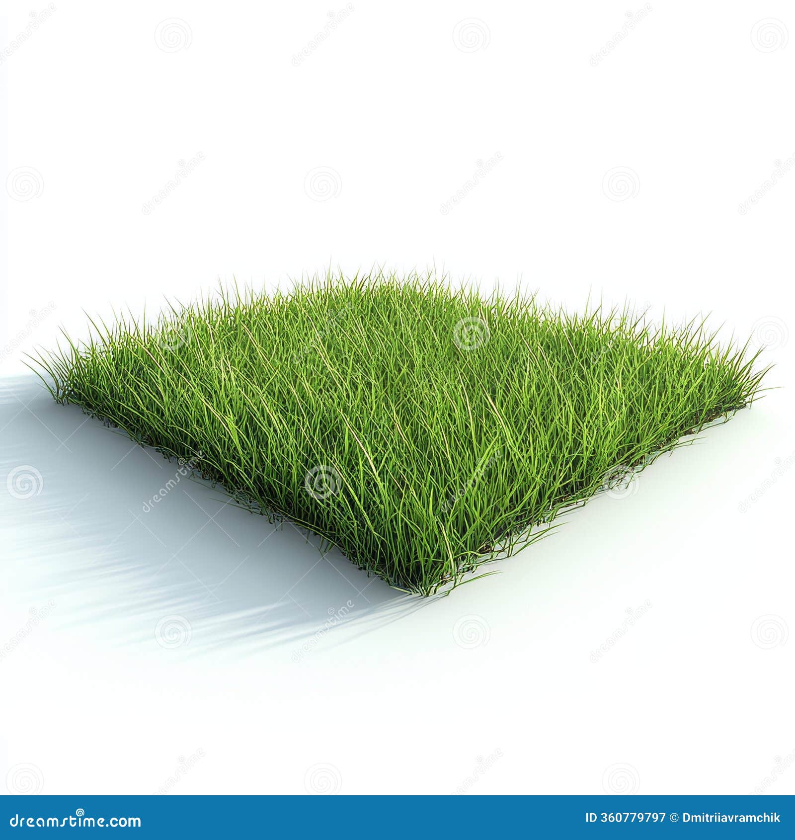 A Transparent Background with Isolated Green Synthetic Grass, Produced ...