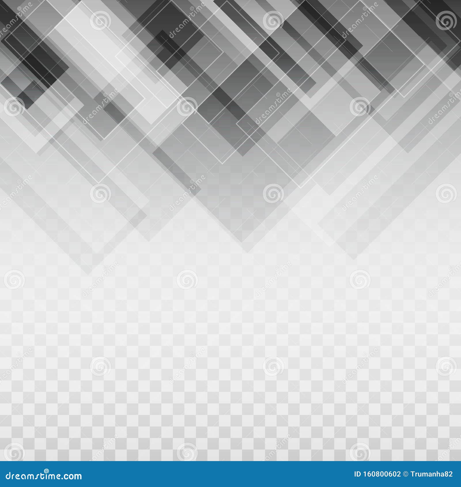 Grey Rectangles Pattern in Transparent Background Stock Vector ...
