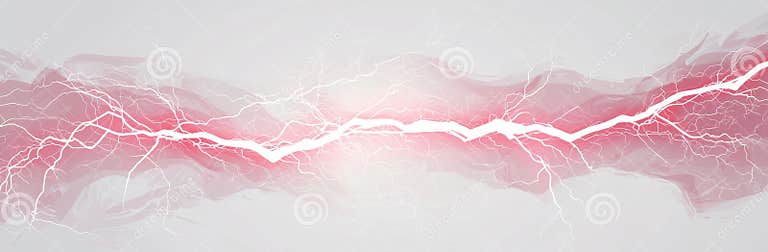 Transparent Background with Red Electricity. Stock Image - Image of ...