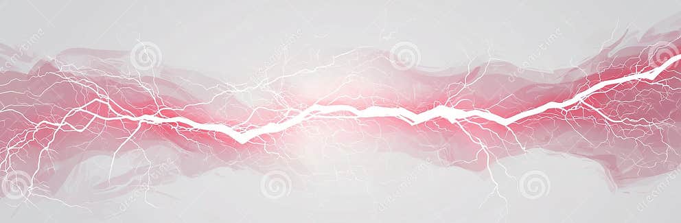 Transparent Background with Red Electricity. Stock Image - Image of ...