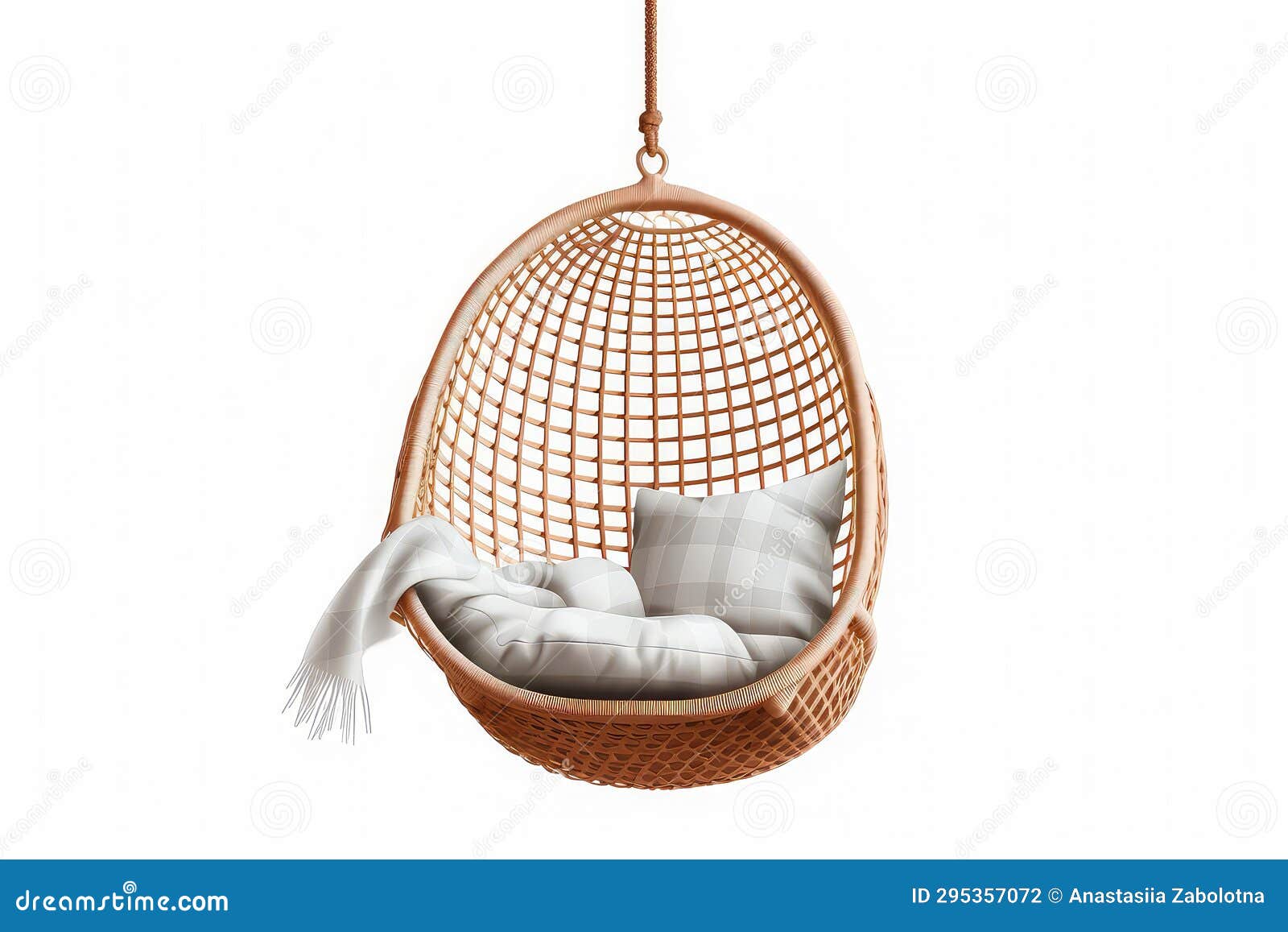 Transparent Background of Wicker Hanging Chair Illustration Stock ...