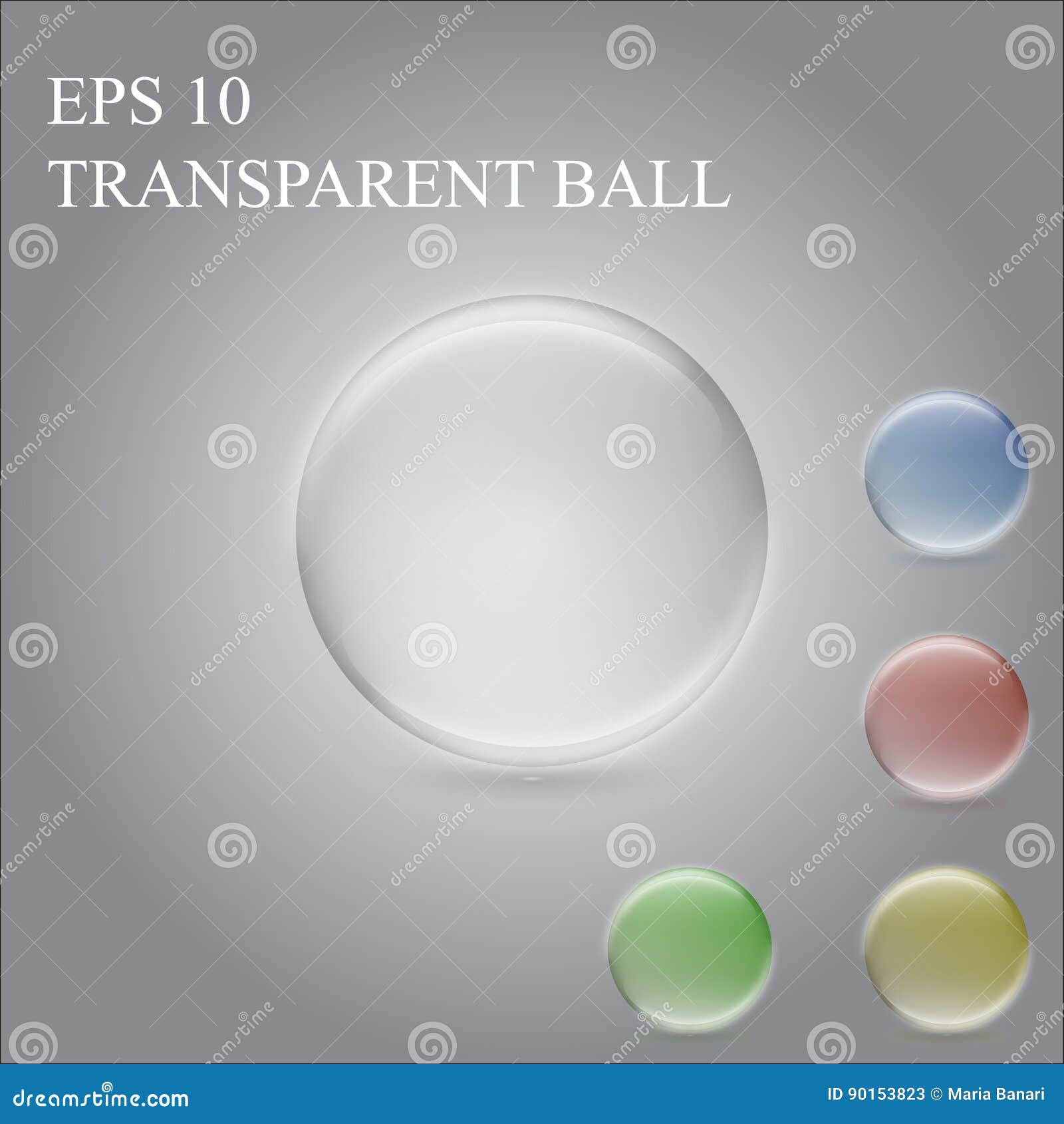 Transparent Ball, Colored Sphere Stock Vector - Illustration of pearl ...