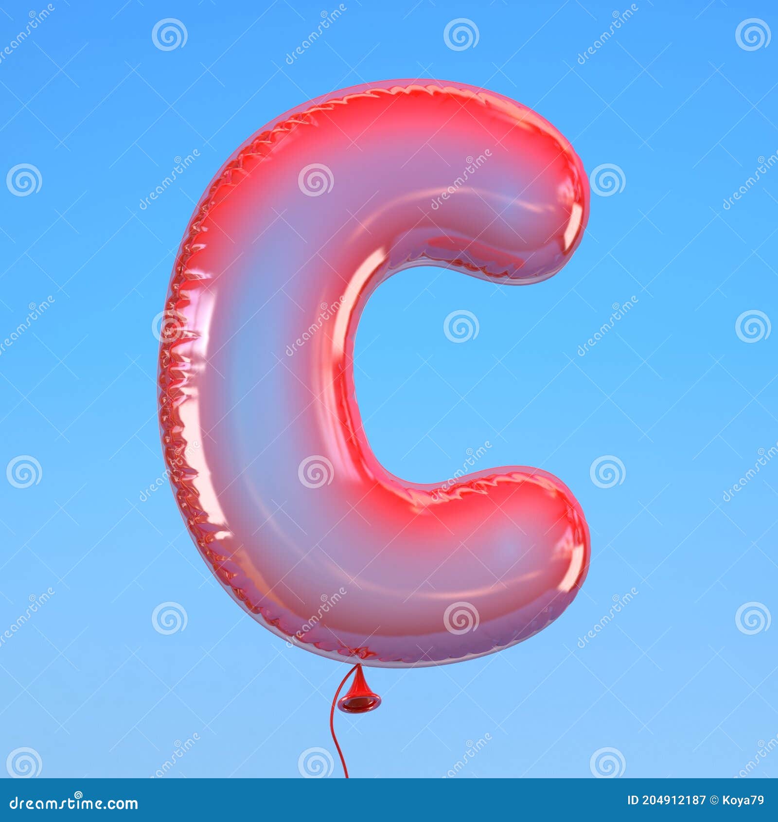 Transparent Balloon Font Letter C Stock Illustration - Illustration of ...