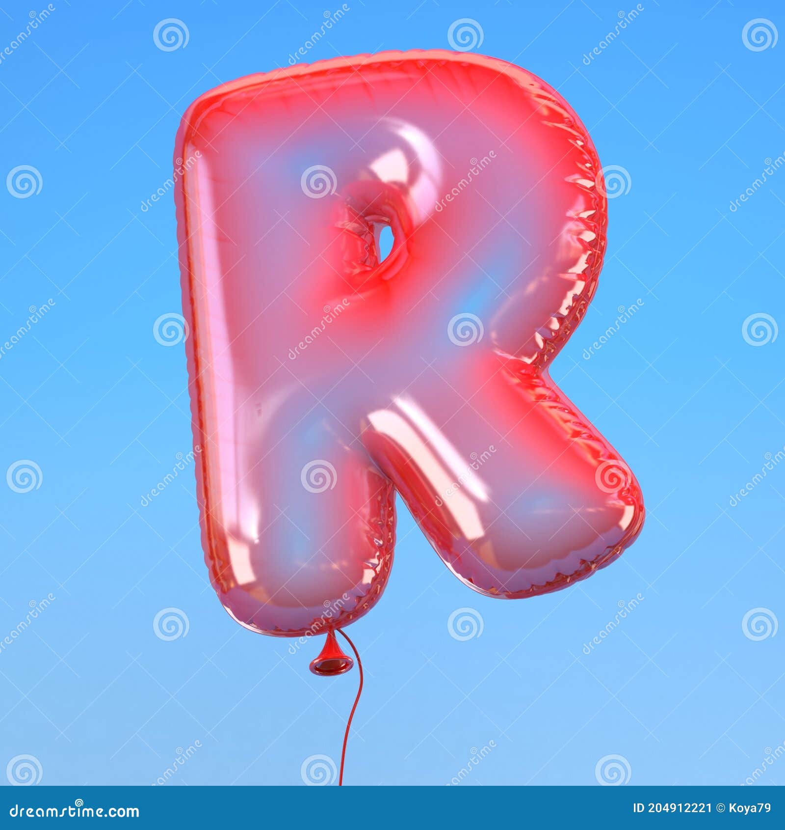 Transparent Balloon Font Letter R Stock Illustration - Illustration of ...
