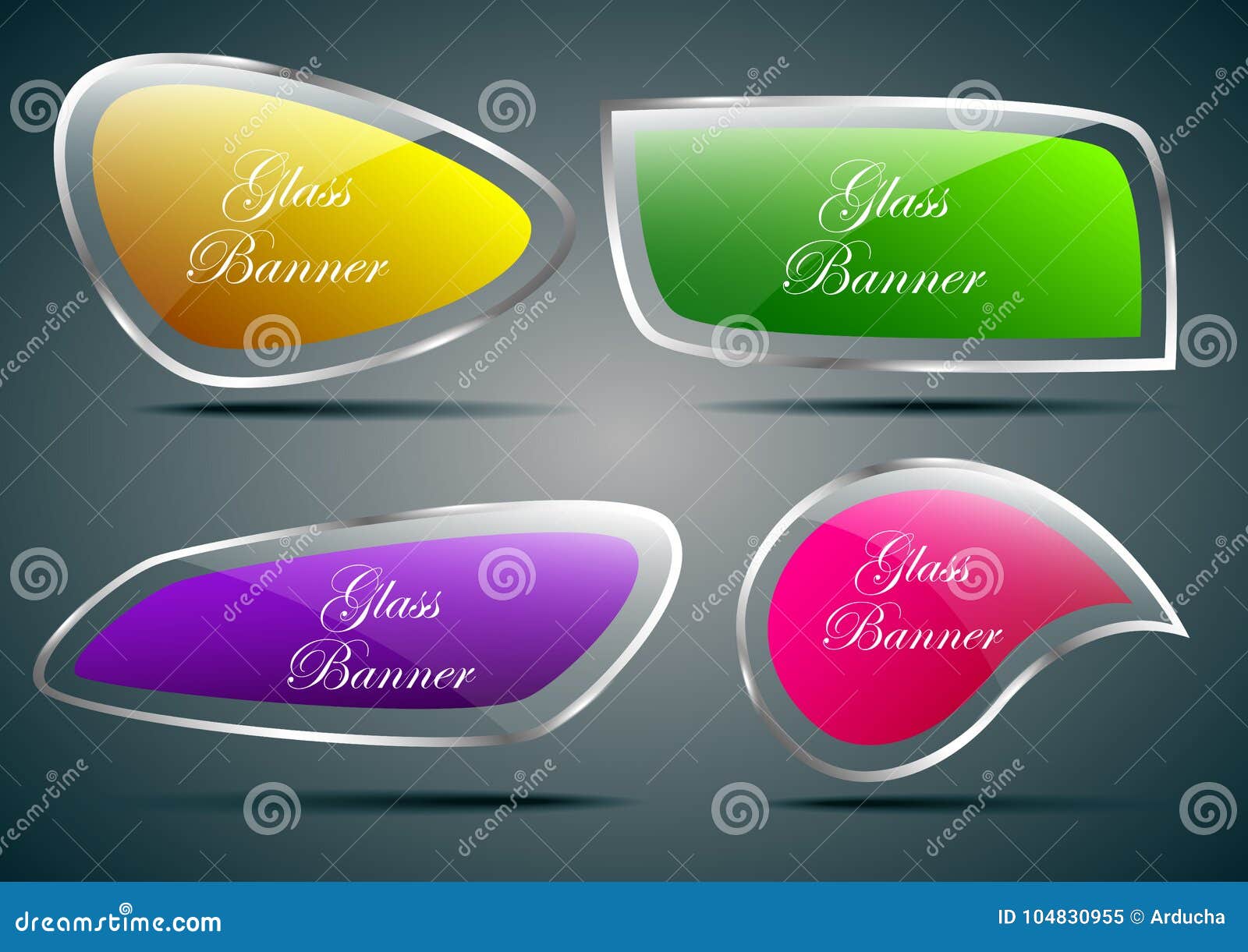 Transparent Banner Design for Frame Stock Vector - Illustration of ...