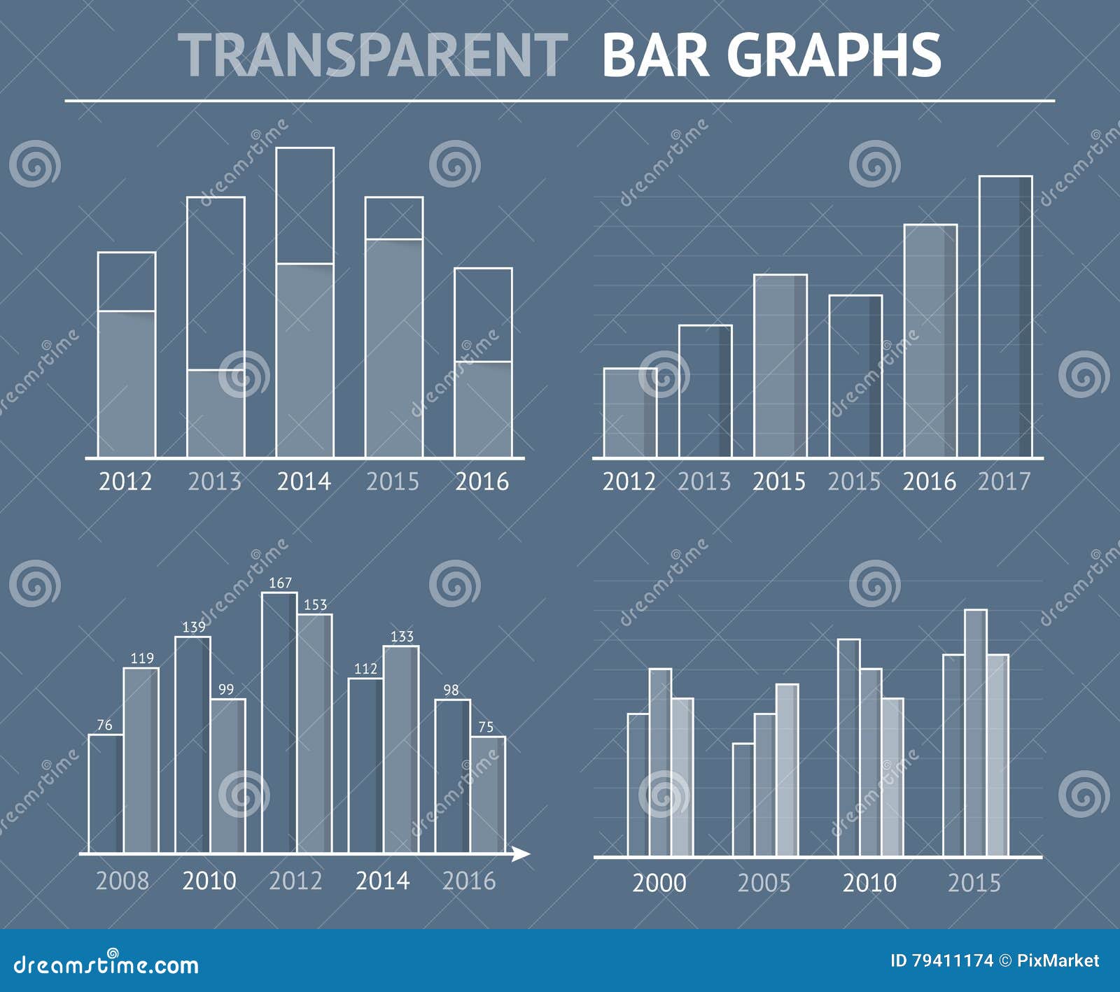 Transparent Bar Graphs stock vector. Illustration of column - 79411174