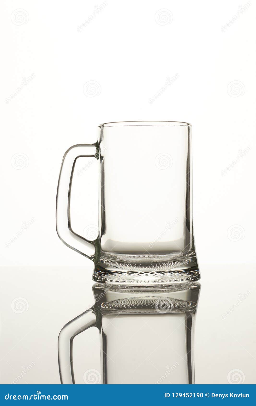 Transparent beer mug. stock photo. Image of clean, crystal - 129452190