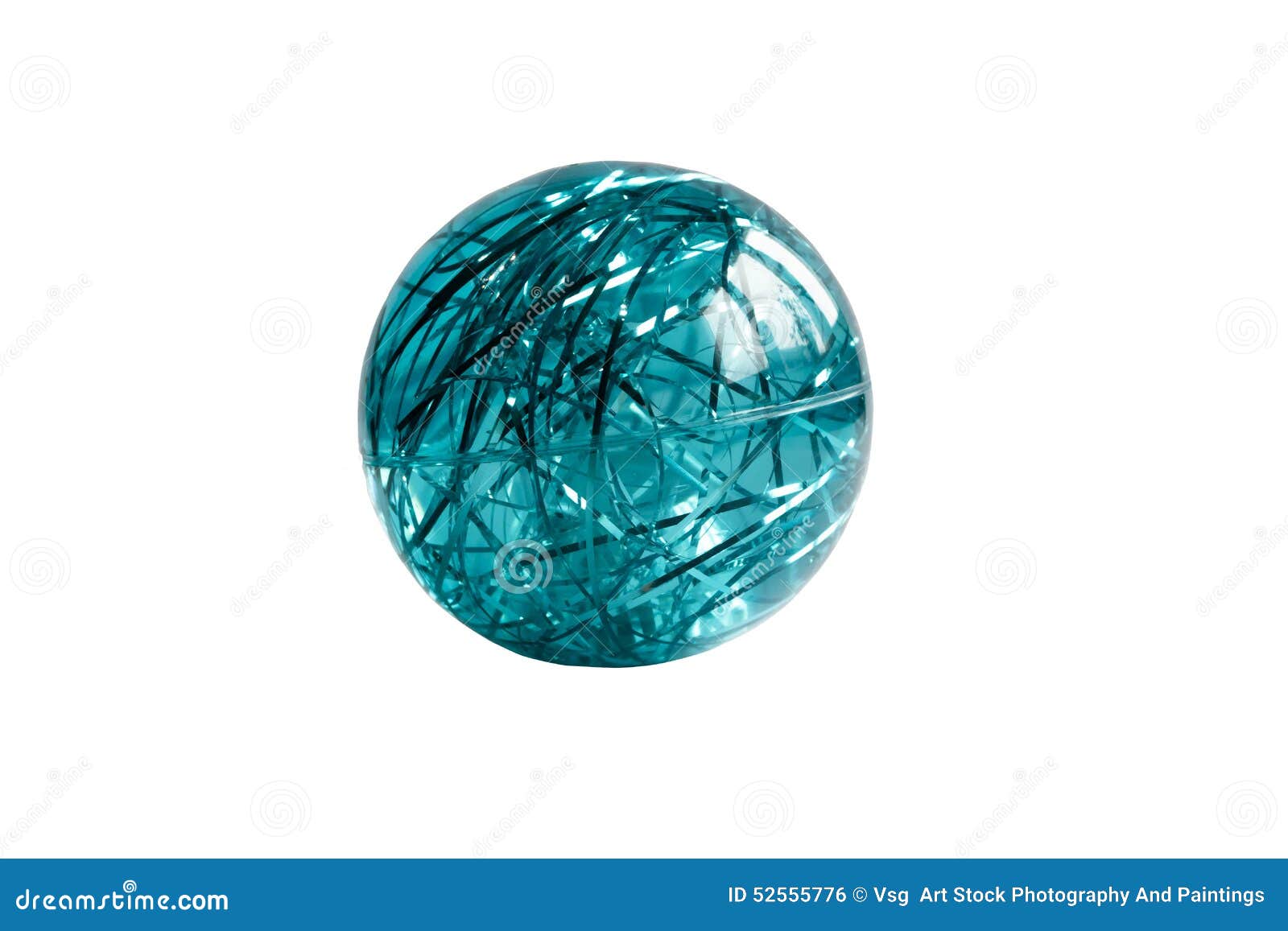 Transparent Blue Ball Isolated on White Background Stock Photo - Image ...