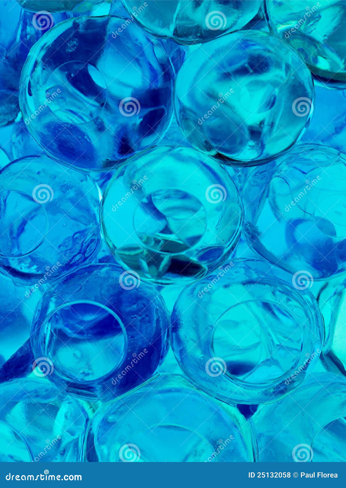 Transparent Blue Ball Macro Stock Photo - Image of color, detail: 25132058