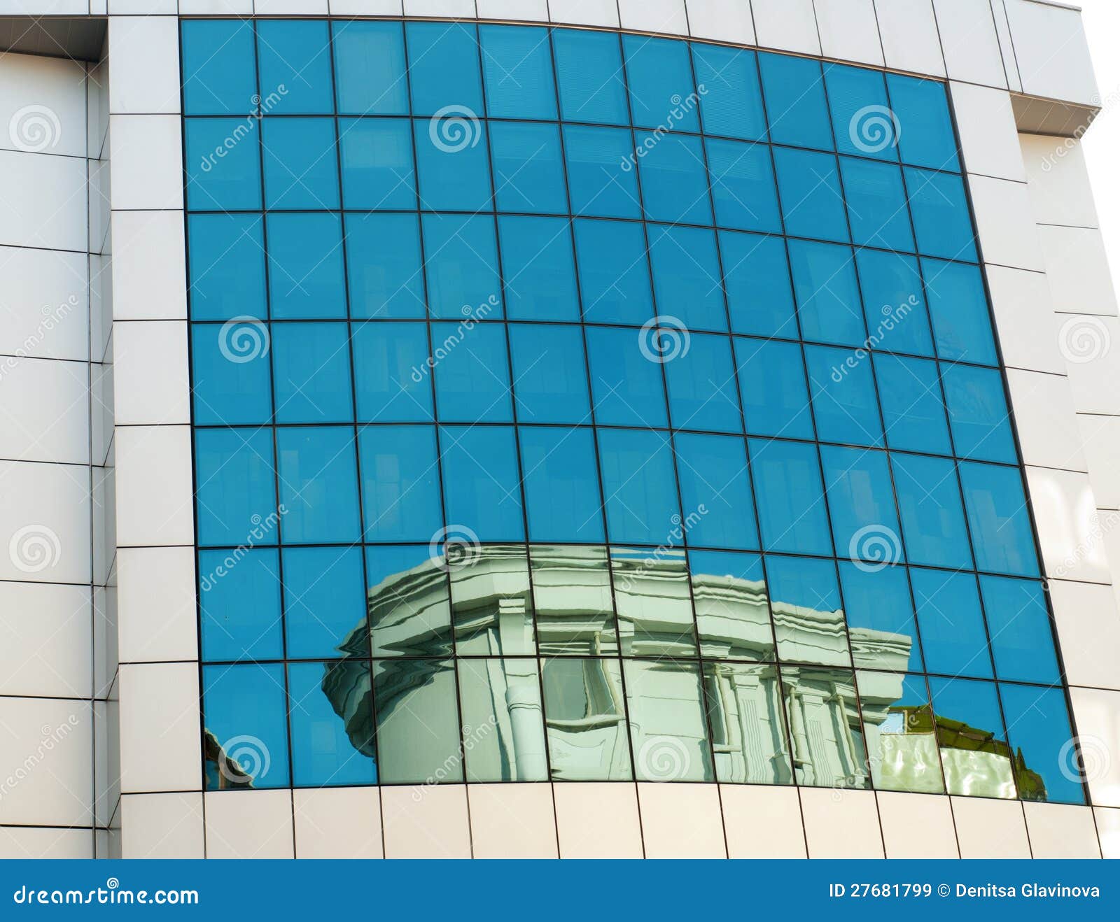 Transparent Blue Building Windows Stock Image - Image of high, energy ...