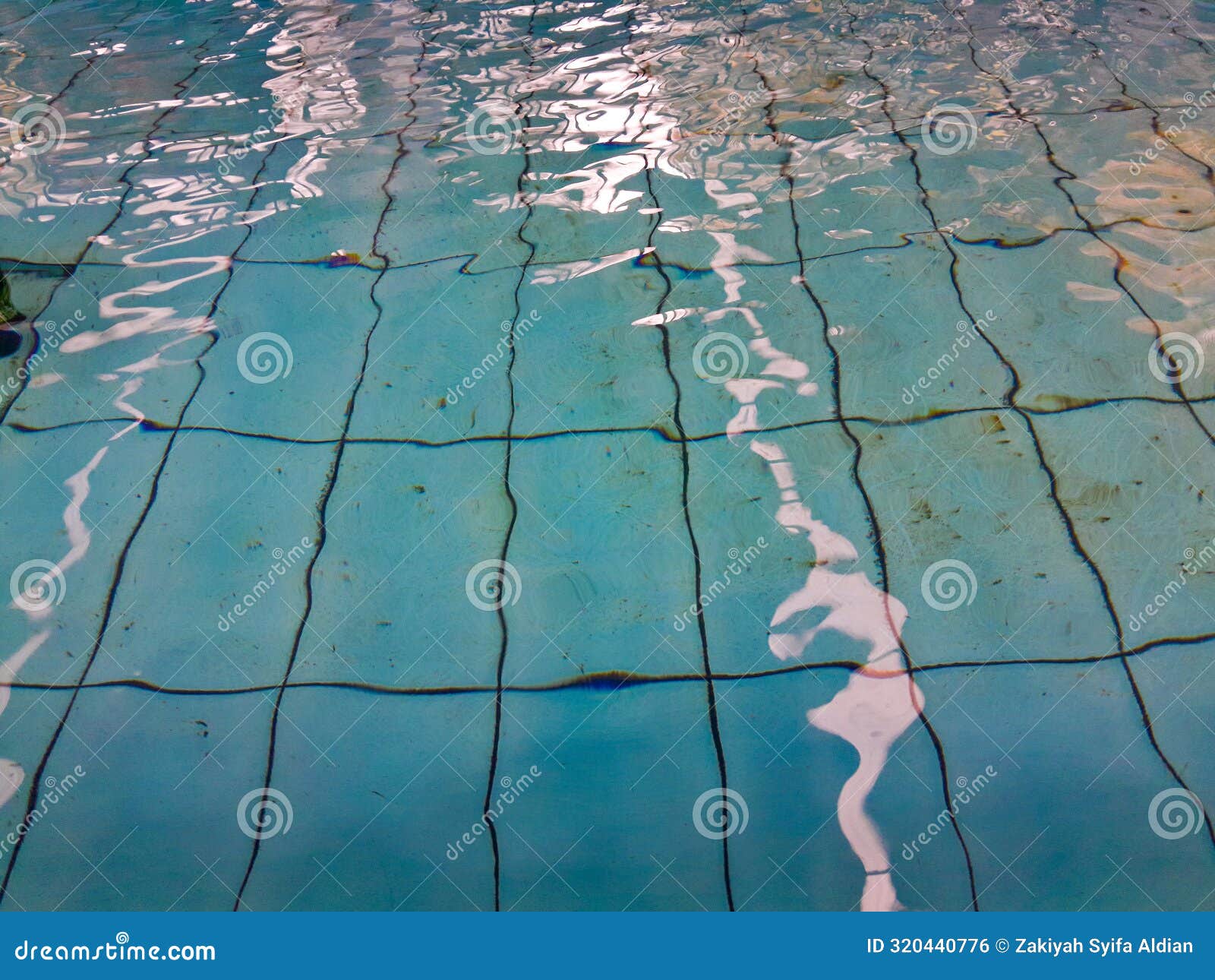 Transparent Blue Calm Water Surface Texture in a Swimming Pool with ...