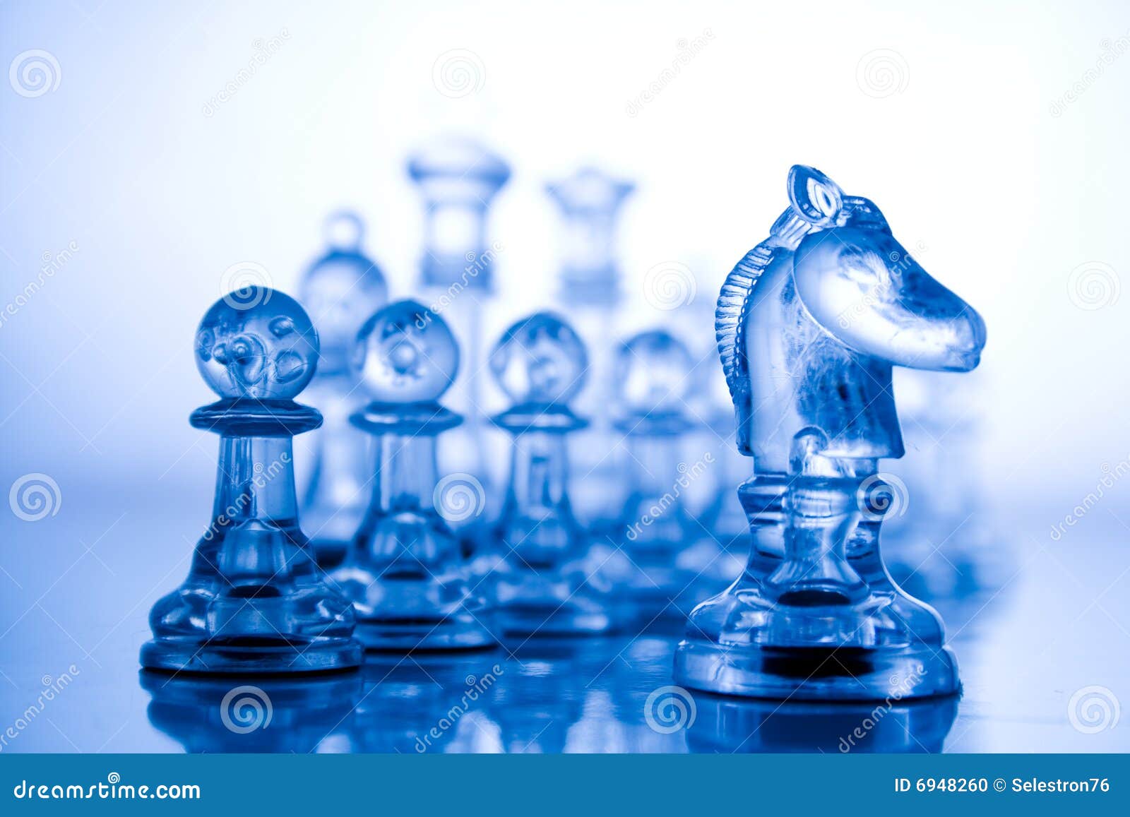 Transparent blue chess stock photo. Image of chess, business - 6948260