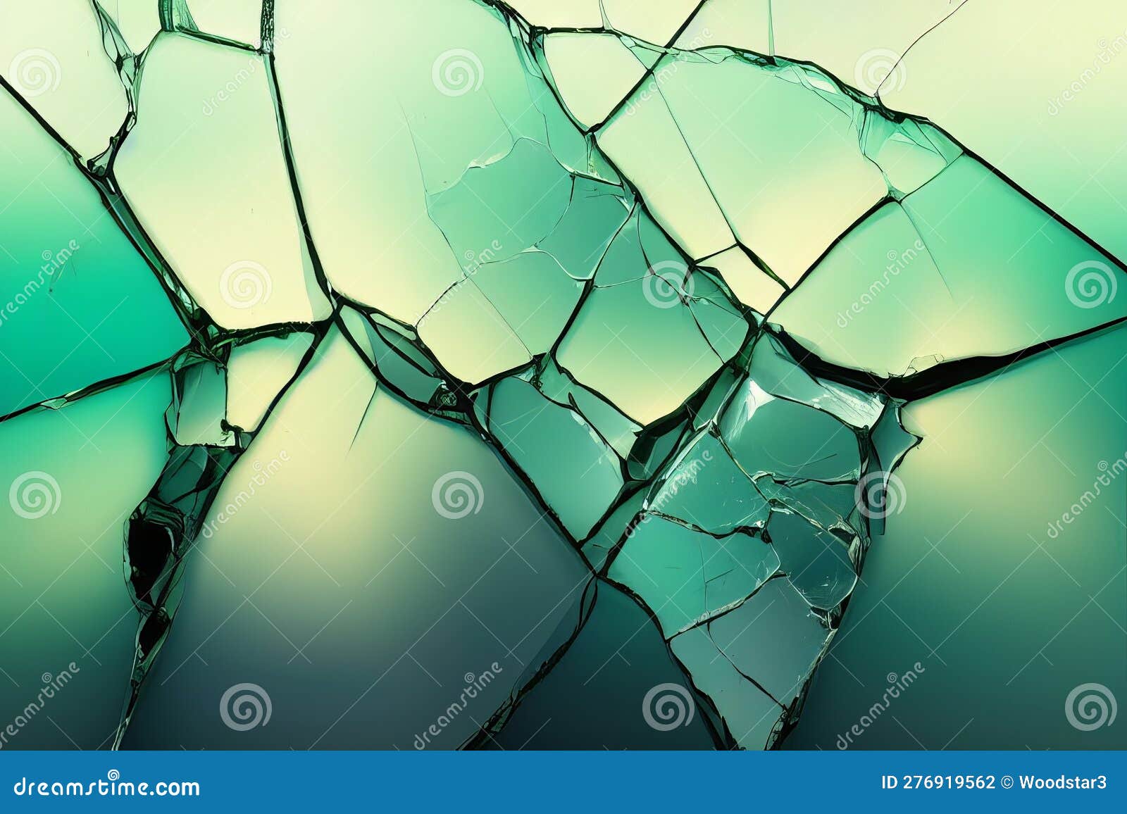 Transparent Blue Cracked Glass Background Stock Illustration ...