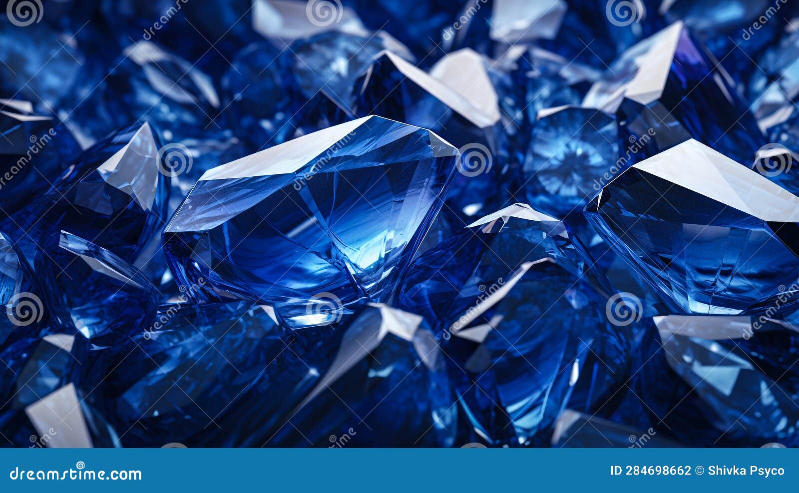 Transparent Blue Ruby Texture Background Generative AI Stock ...