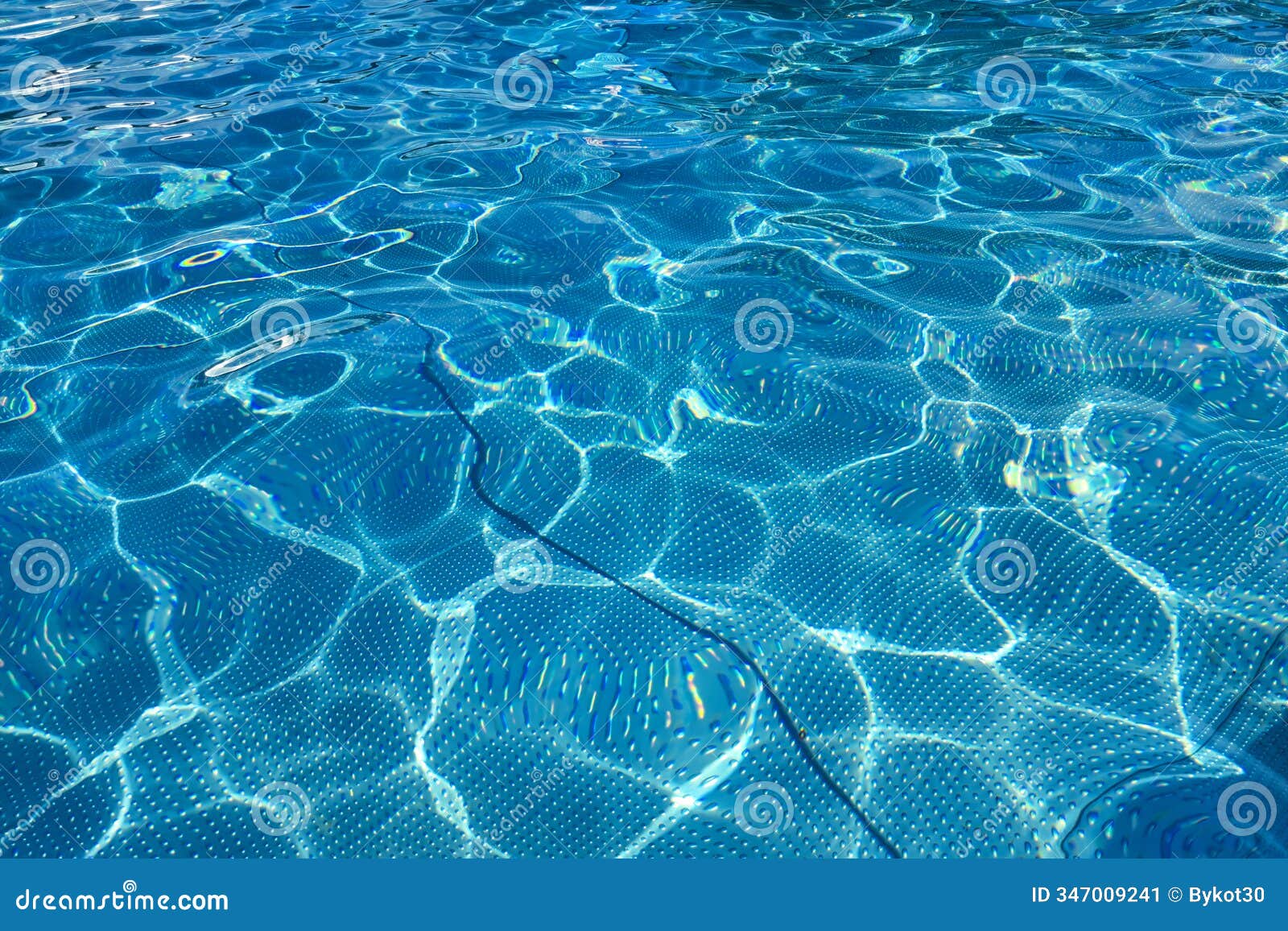 Transparent Blue Water in the Pool. Water Background Stock Image ...