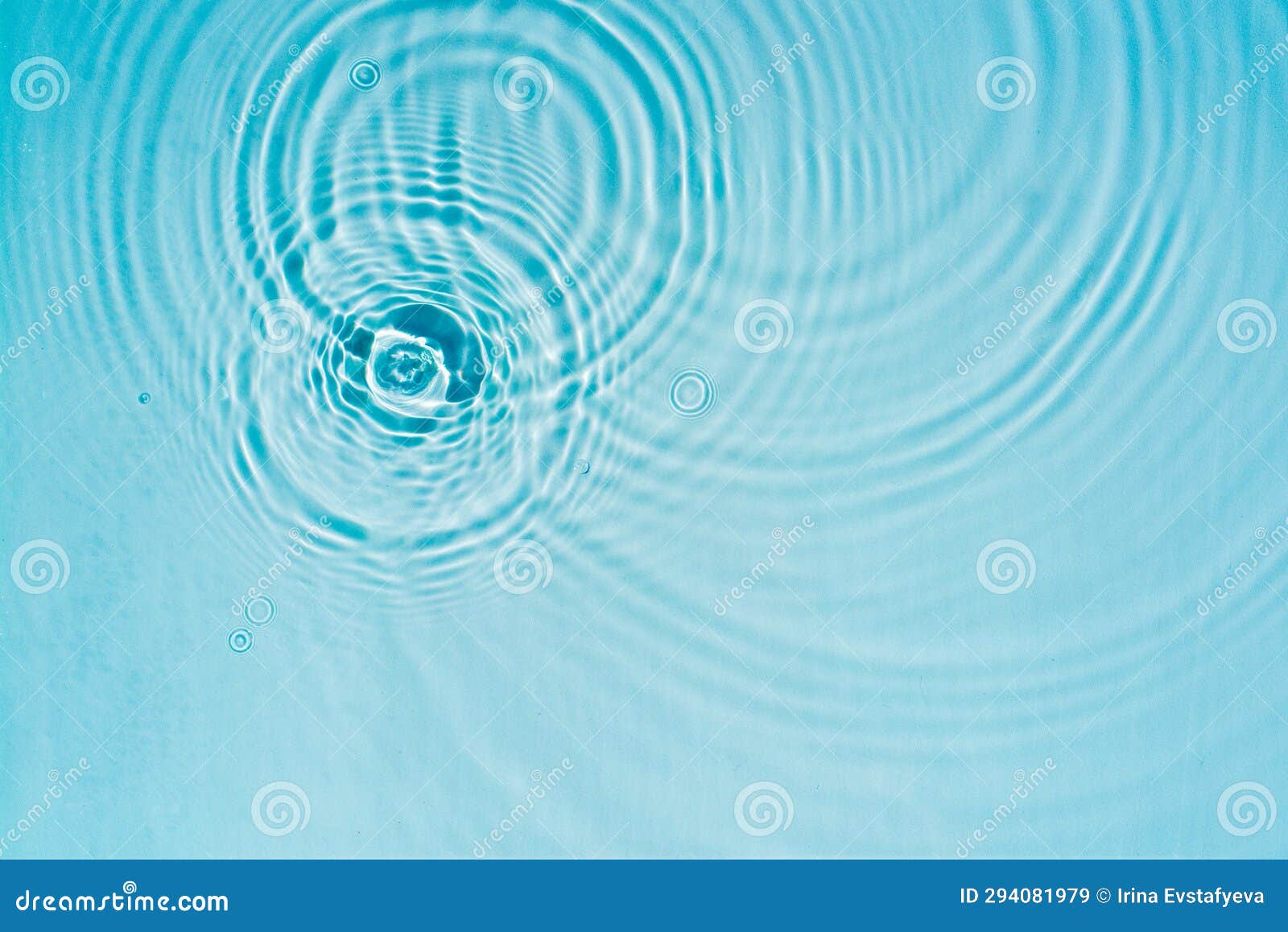 Transparent Blue Water Surface with Ripples Stock Image - Image of ...