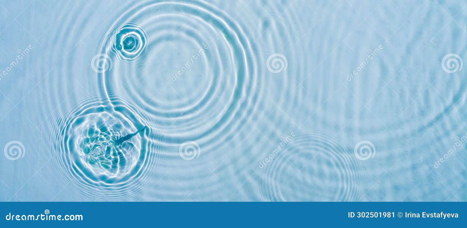 Transparent Blue Water Surface with Ripples Stock Image - Image of ...