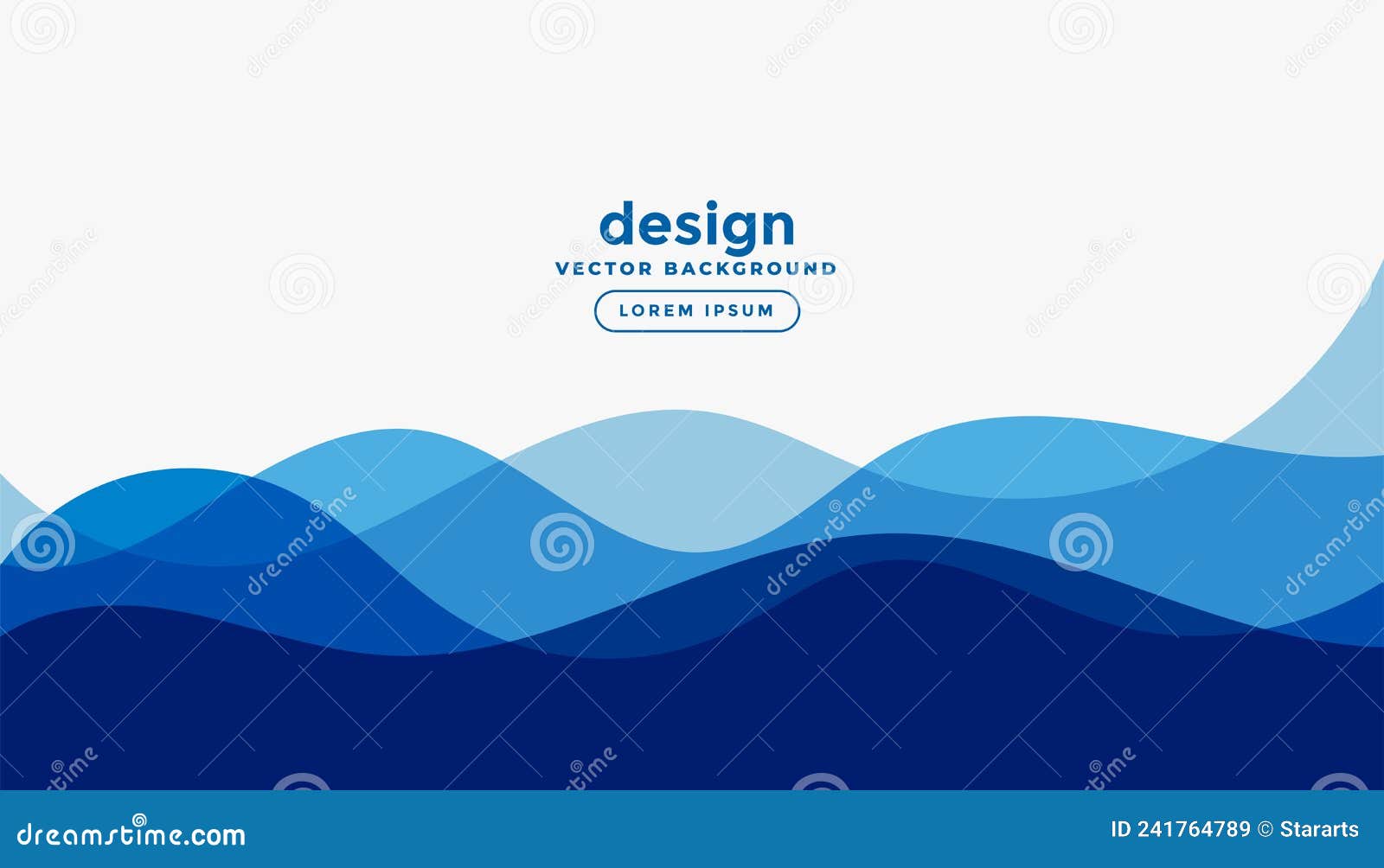 Transparent Blue Wave Presentation Background Stock Illustration ...