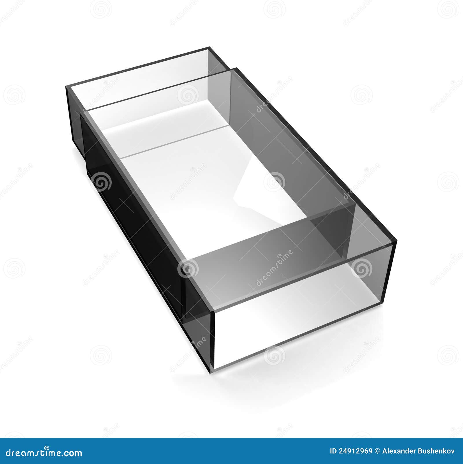 Transparent box stock illustration. Illustration of render - 24912969