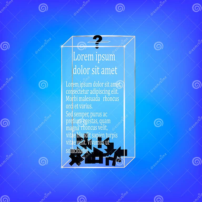 Transparent box stock vector. Illustration of icon, clean - 67422727