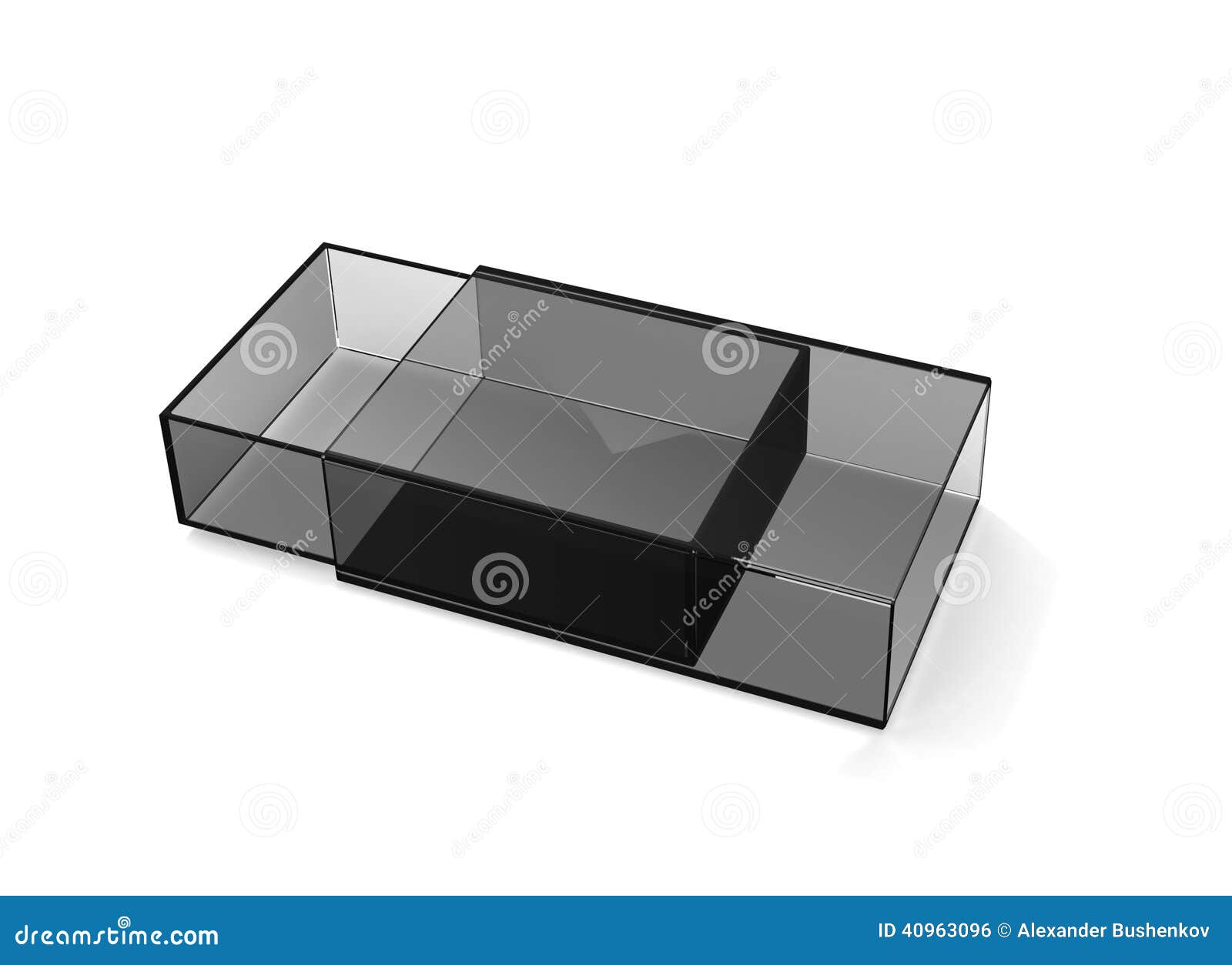 Transparent boxes stock illustration. Illustration of bevel - 40963096