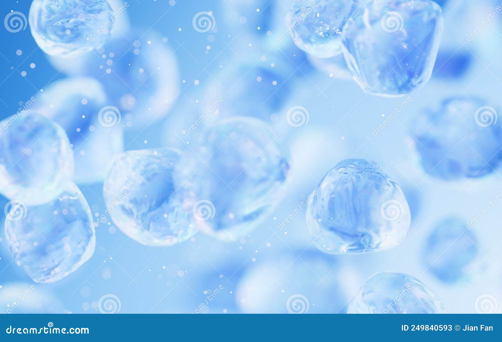 Transparent Bubble with Gradient Colors, 3d Rendering Stock ...