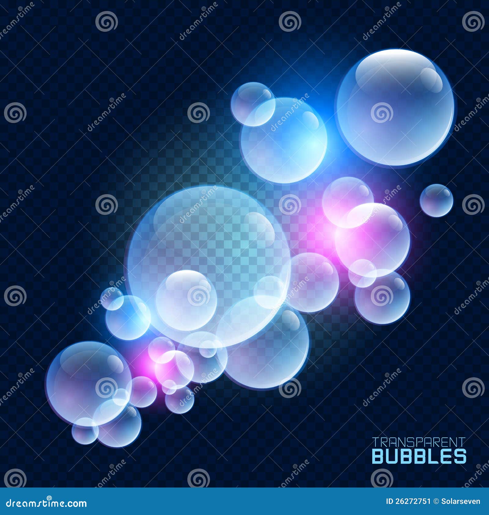 Transparent Bubbles stock vector. Illustration of liquid - 26272751