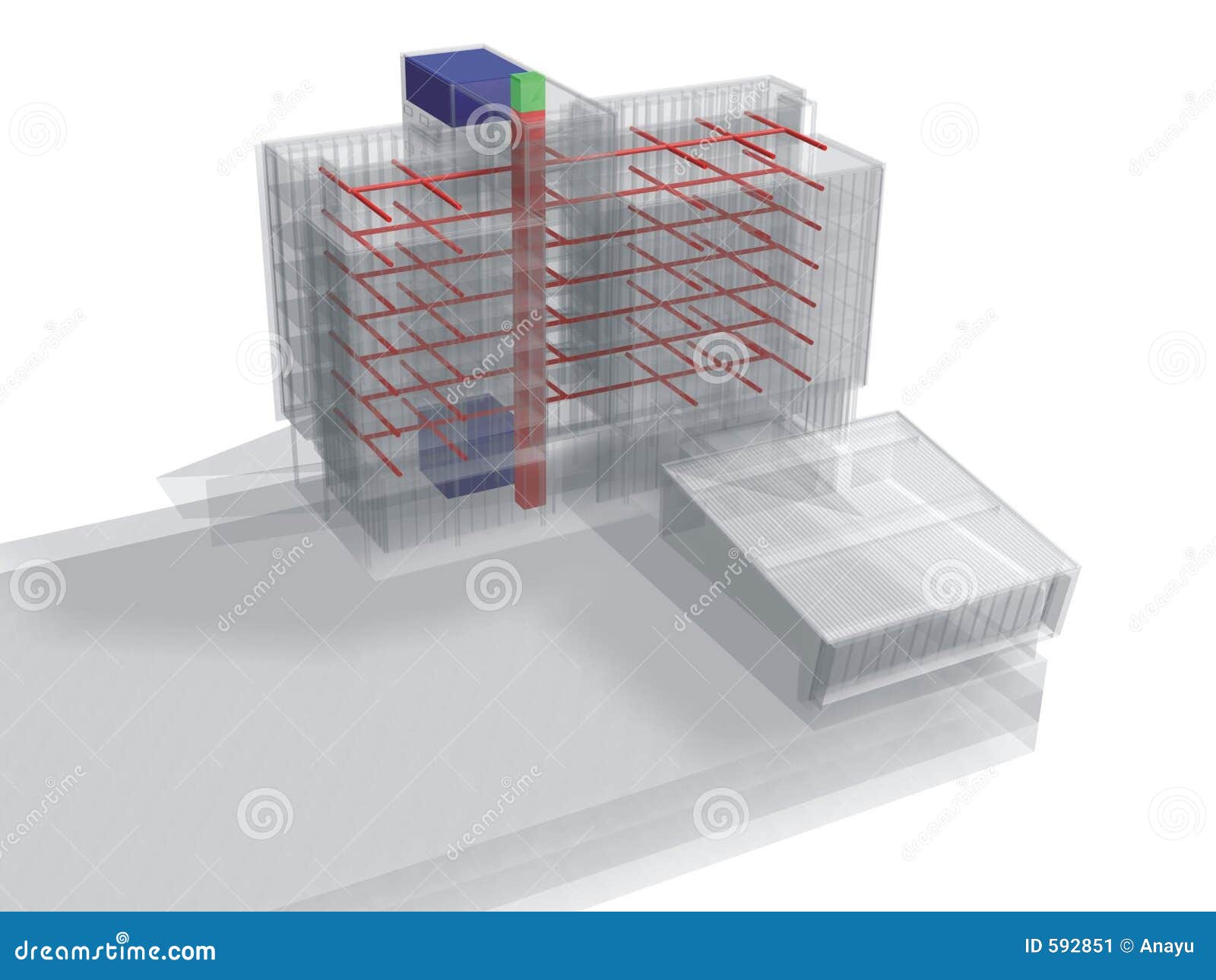 Transparent building stock illustration. Illustration of technical - 592851