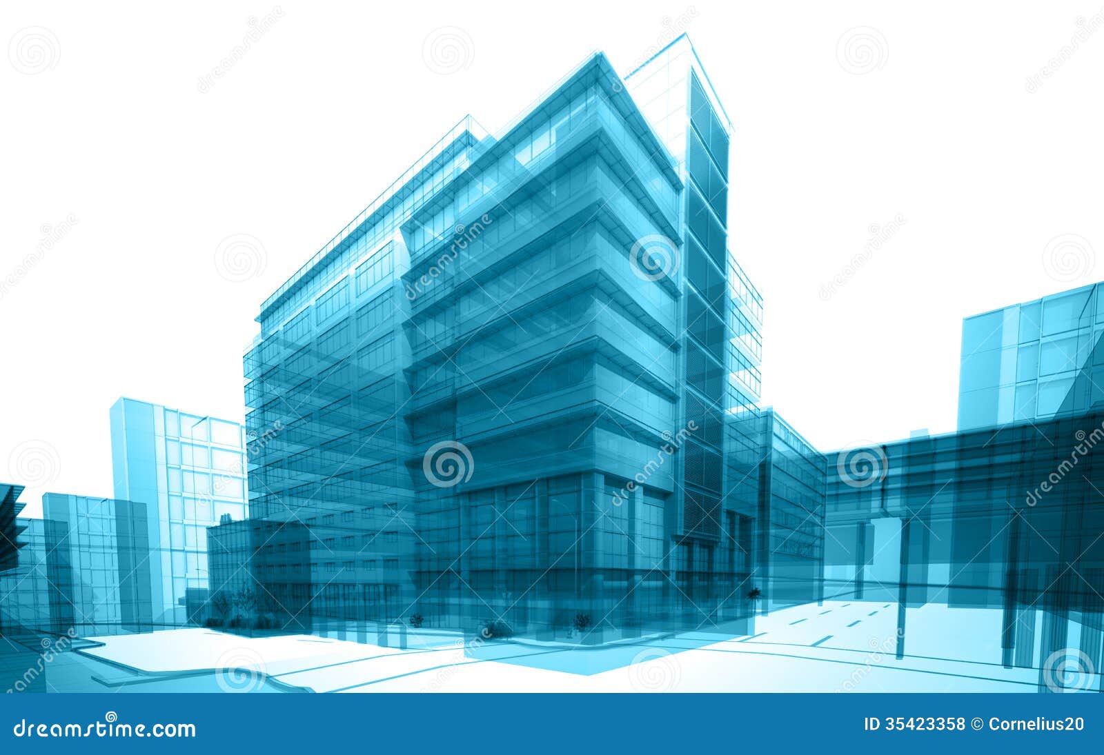 Transparent building stock illustration. Illustration of building ...
