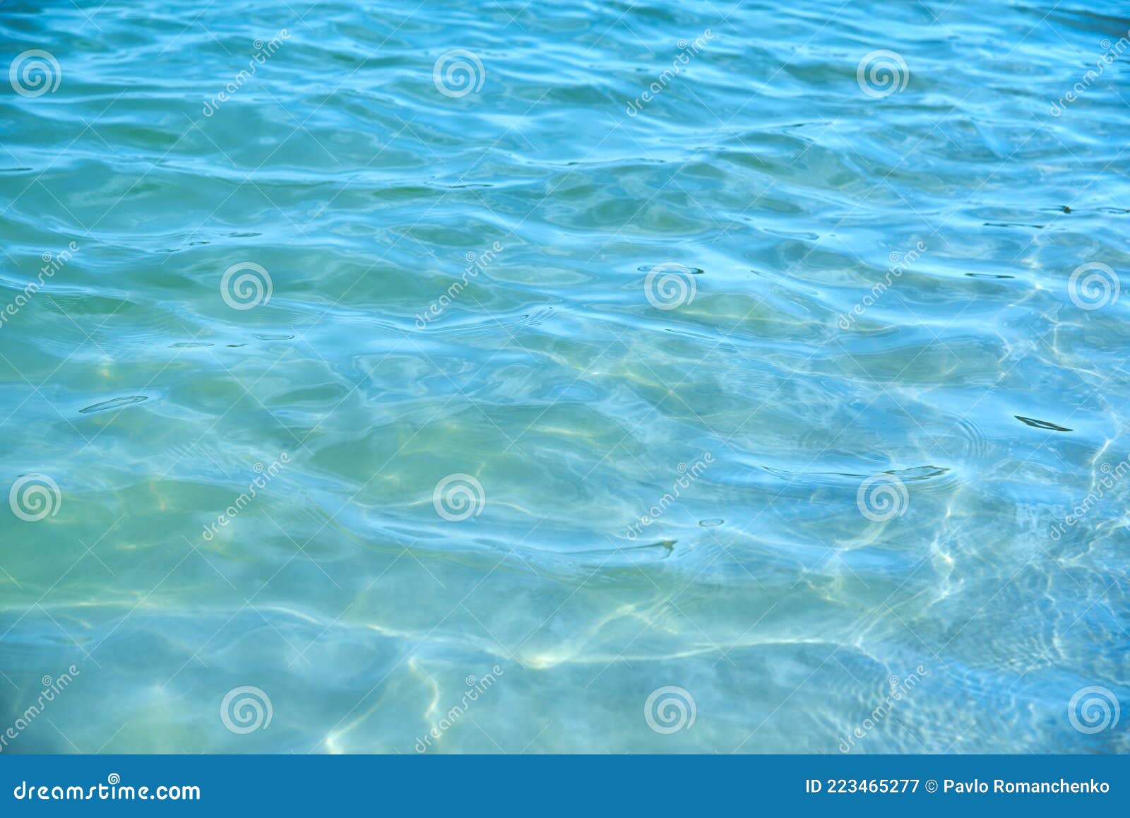 Transparent Calm Sea Surface on a Sunny Day Stock Image - Image of ...