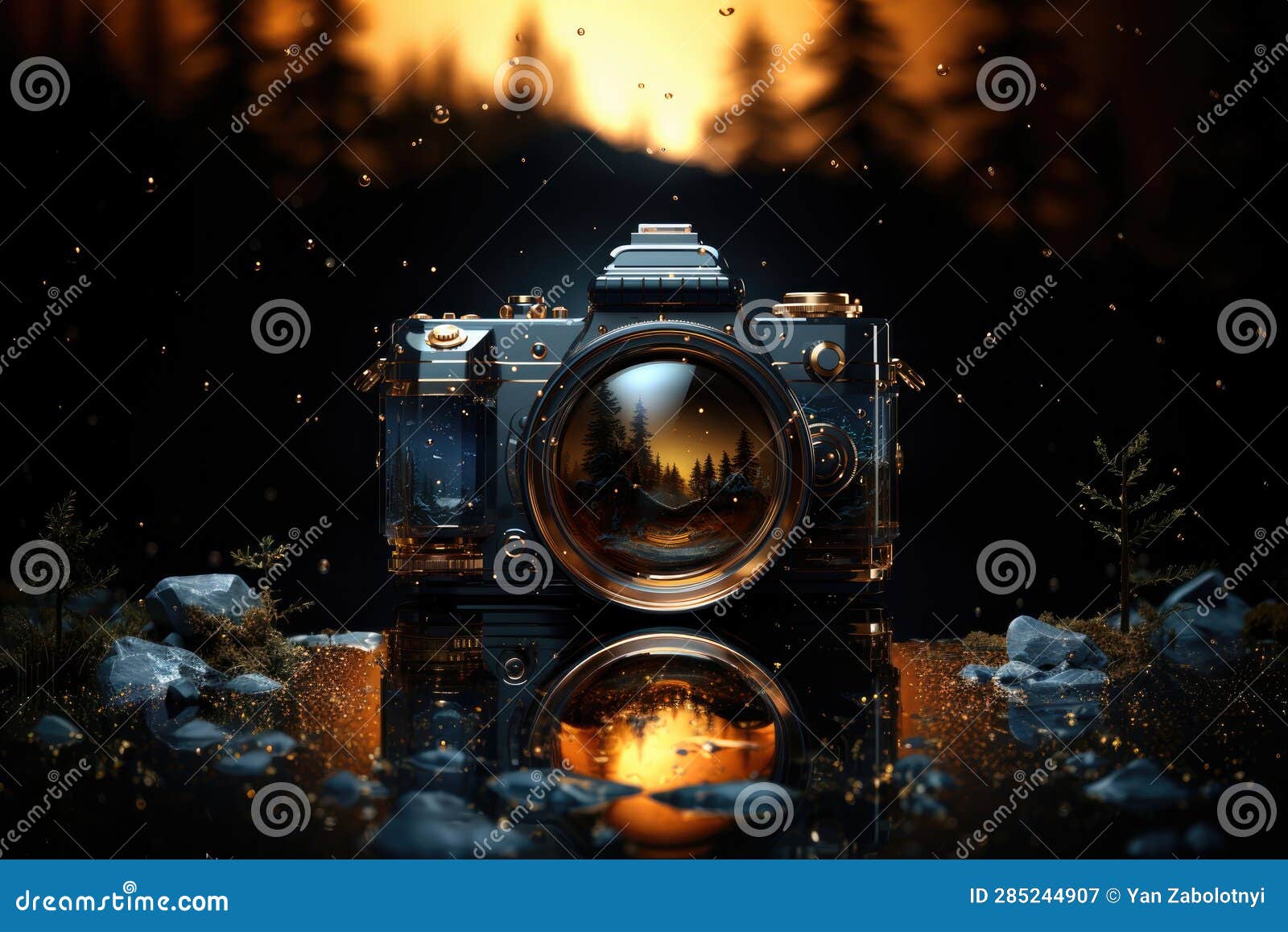 Transparent Camera Lens and Scenic Landscapes from Transparency of Dots ...