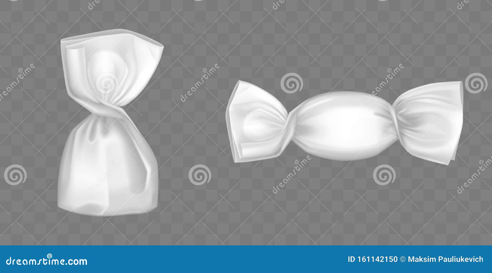 Transparent Candy Wrapper Isolated, Blank Package Stock Vector ...