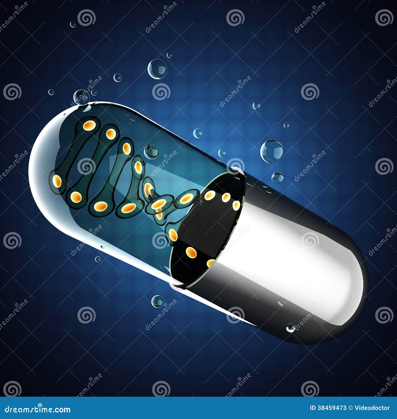 Transparent Capsule On Gray Background Stock Image | CartoonDealer.com ...