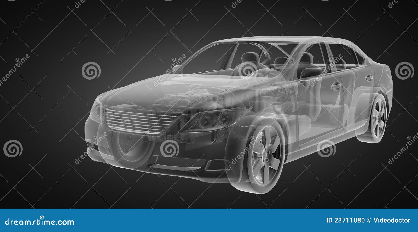 Transparent car concept stock illustration. Illustration of drive ...