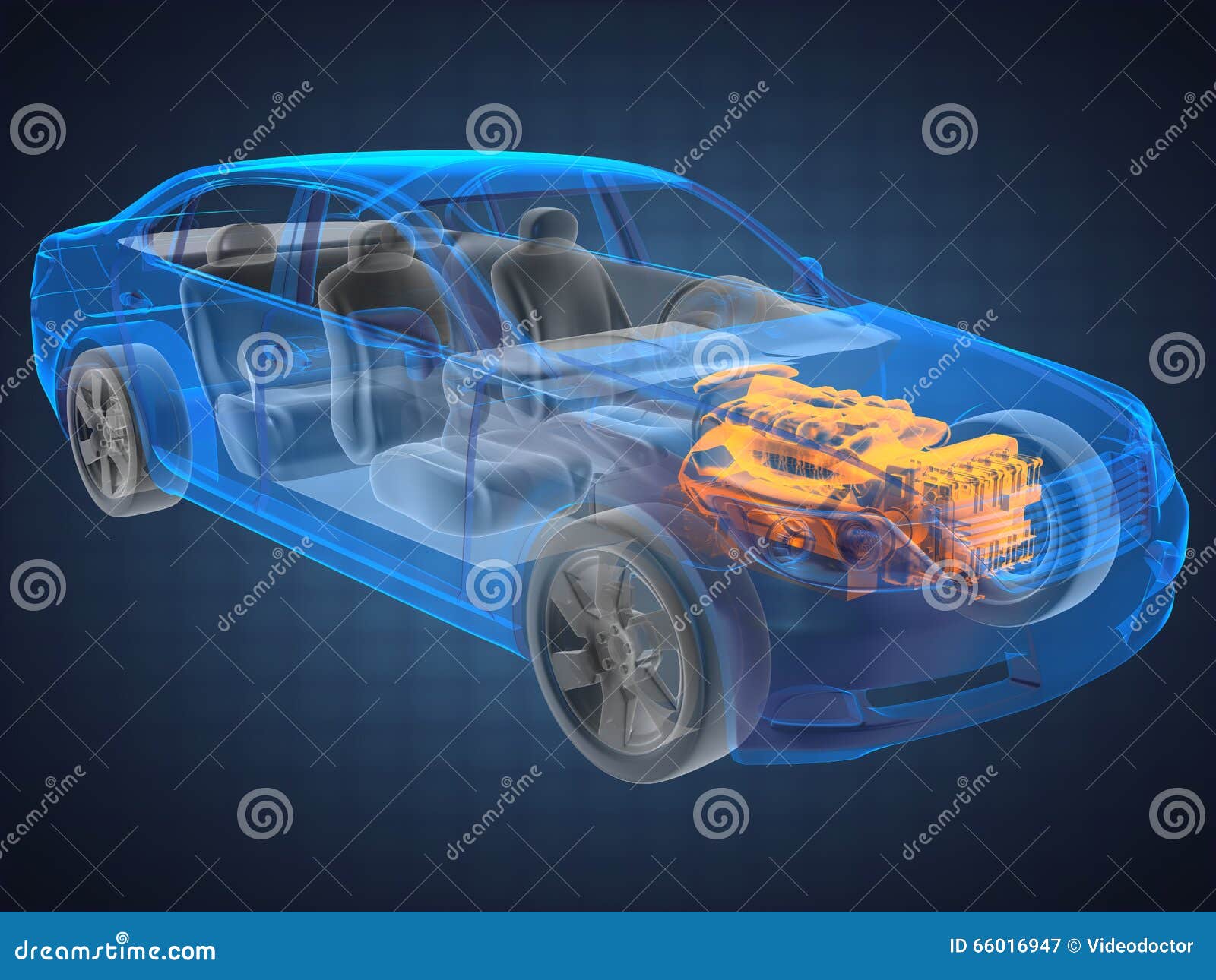 Transparent car concept stock illustration. Illustration of driving ...