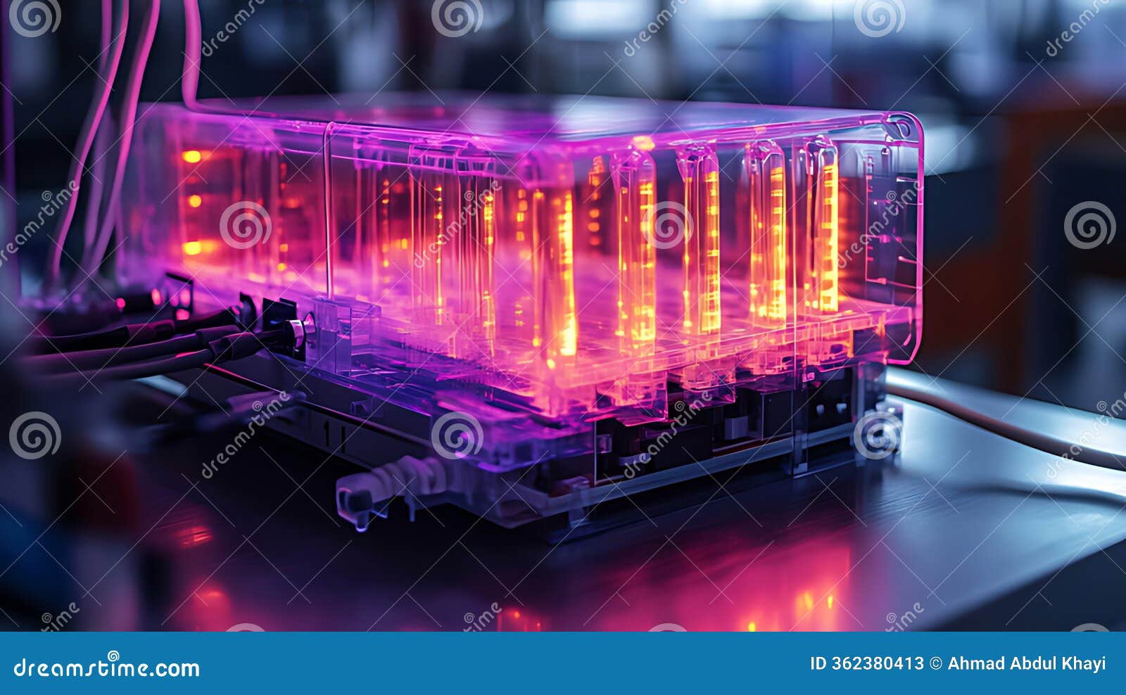 Transparent Casing Reveals The Inner Workings Of A Complex Electronic ...