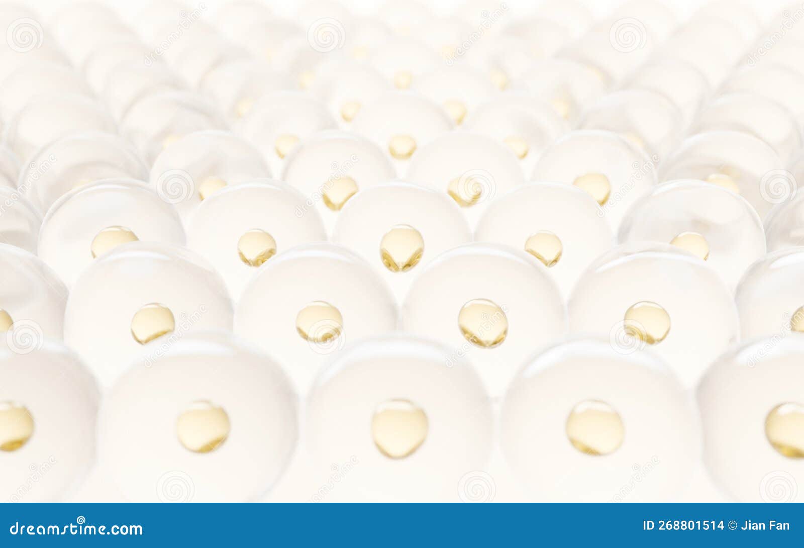 Transparent Cell with Biotechnology and Cosmetic Concept, 3d Rendering ...